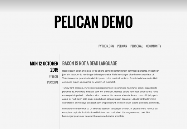 Make a Github Pages blog with Pelican - Fedora Magazine