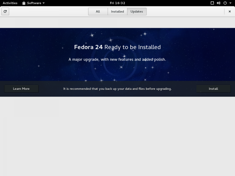 Fedora 24 feature: Upgrading with the Software app - Fedora Magazine