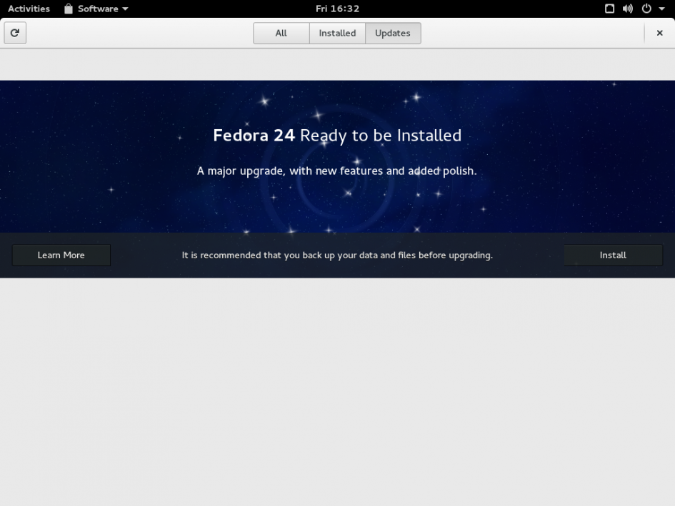 Fedora 24 feature: Upgrading with the Software app - Fedora Magazine