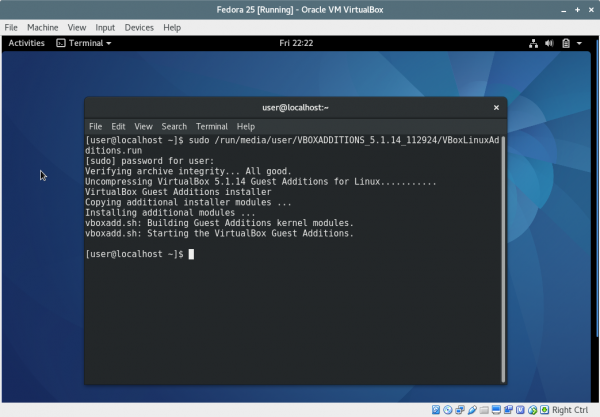 How to install Fedora as a VirtualBox guest - Fedora Magazine