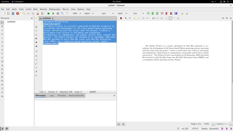 Typeset your docs with LaTeX and TeXstudio on Fedora - Fedora Magazine