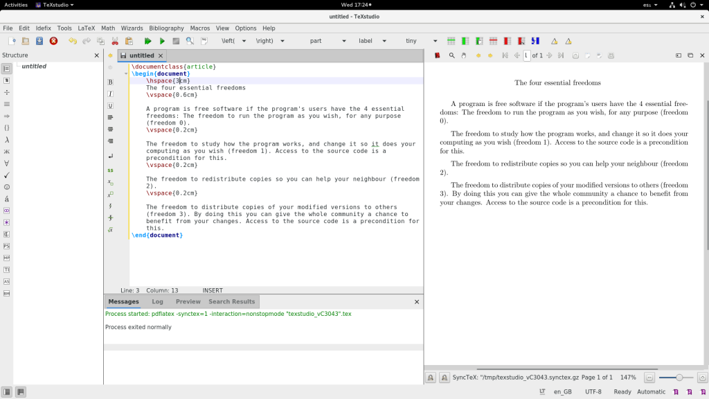 Typeset your docs with LaTeX and TeXstudio on Fedora - Fedora Magazine