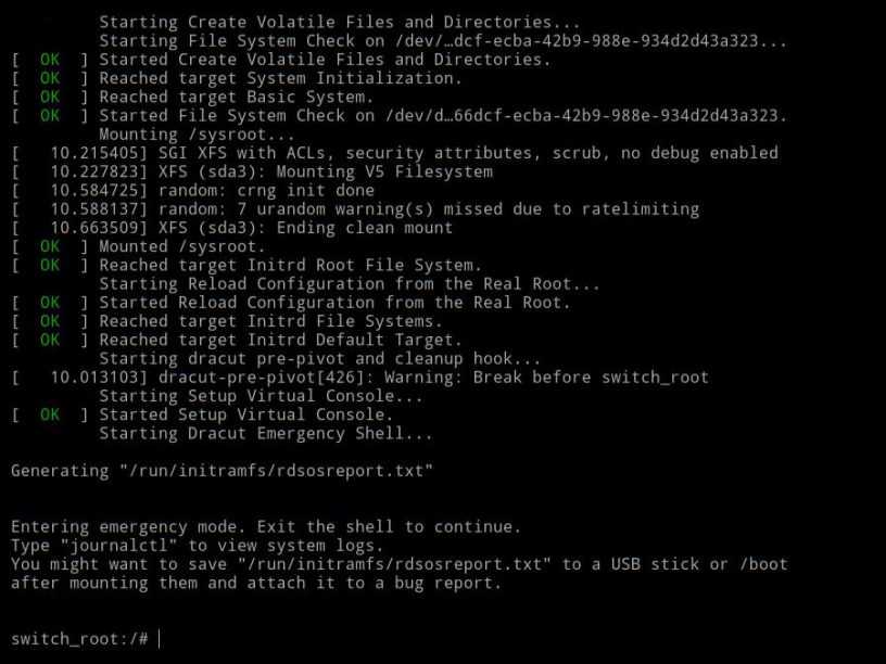 InitRAMFS, Dracut, and the Dracut Emergency Shell - Fedora Magazine