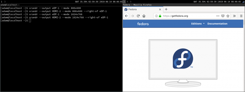 Using i3 with multiple monitors - Fedora Magazine