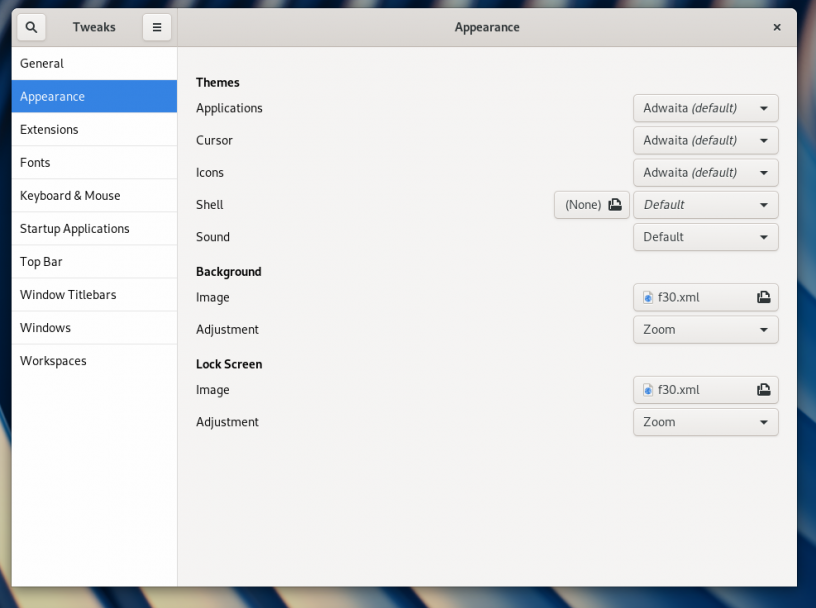 Tweaking the look of Fedora Workstation with themes - Fedora Magazine