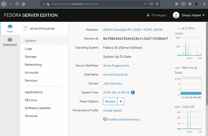 cockpit-hostname-domain - Fedora Magazine