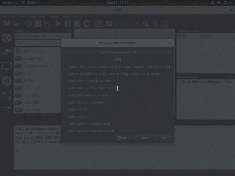 gns3-adding-appliance-template - Fedora Magazine