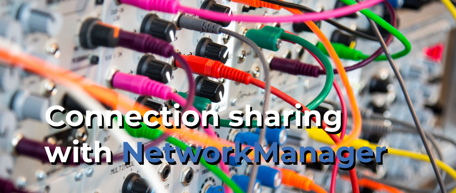 Internet connection sharing with NetworkManager - Fedora Magazine