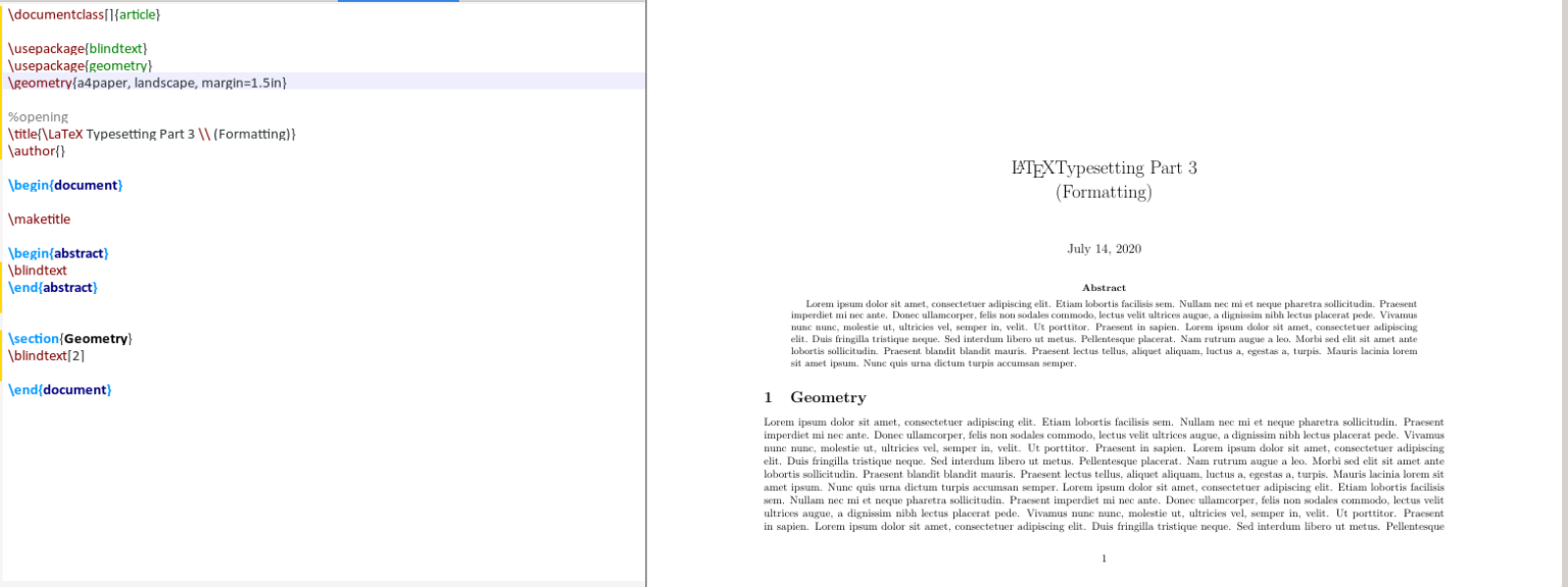 LaTeX typesetting, Part 3: formatting - Fedora Magazine