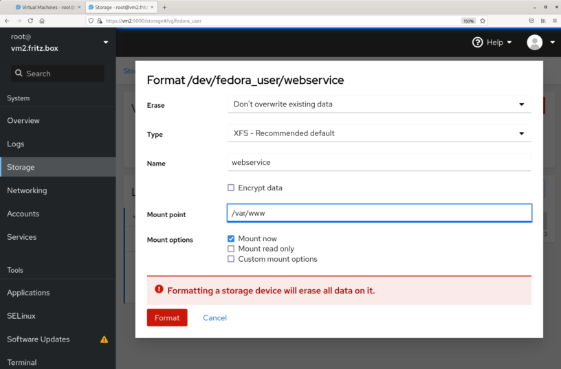 Reconfiguring virtual machines with Cockpit - Fedora Magazine