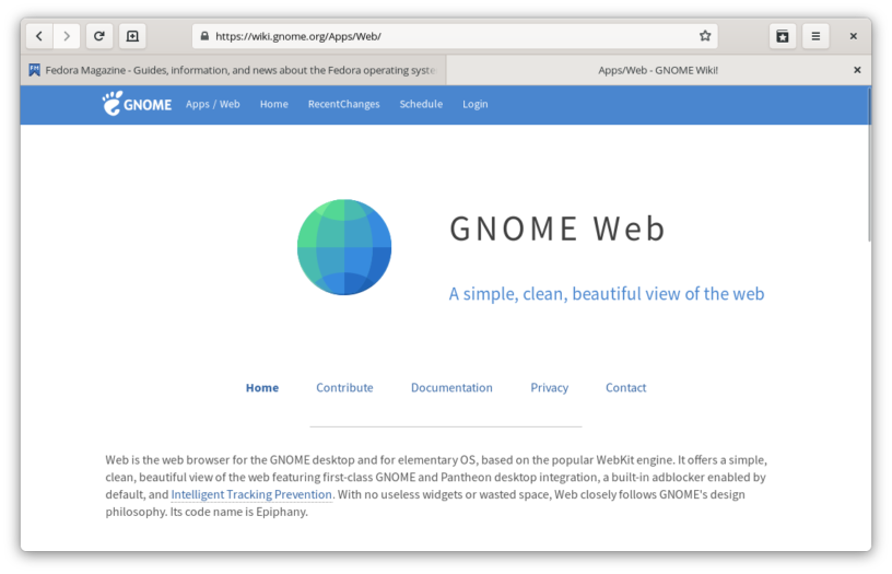 Apps for daily needs part 1: web browsers - Fedora Magazine