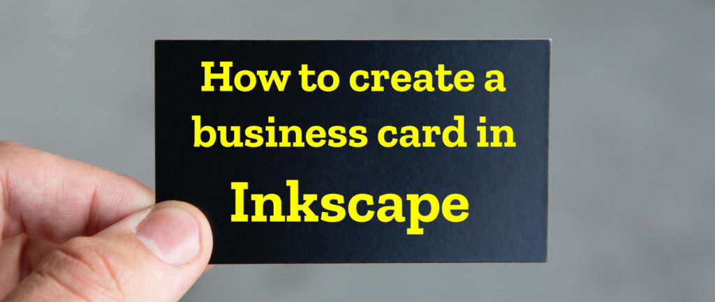 How to design a business card with Inkscape - Fedora Magazine