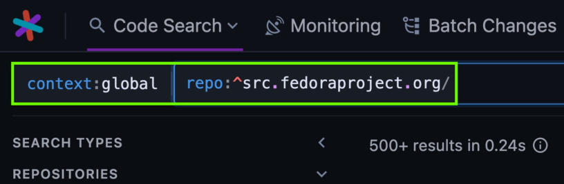 Using Sourcegraph to Search 34,000+ Fedora Repositories - Fedora Magazine