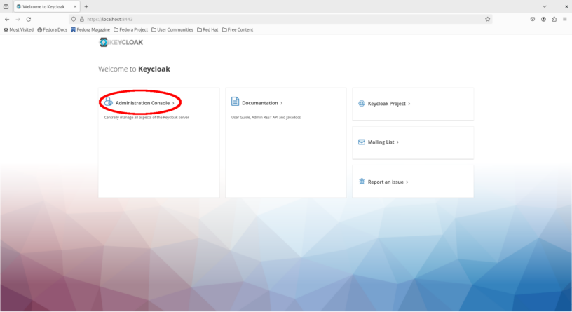 Keycloak on Fedora Workstation with Podman - Fedora Magazine