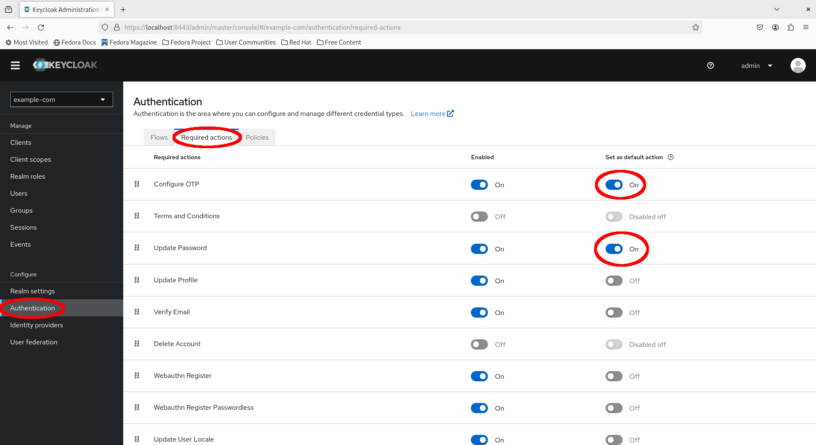 Keycloak on Fedora Workstation with Podman - Fedora Magazine