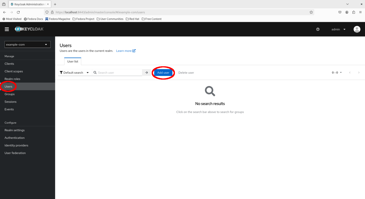 Keycloak on Fedora Workstation with Podman - Fedora Magazine