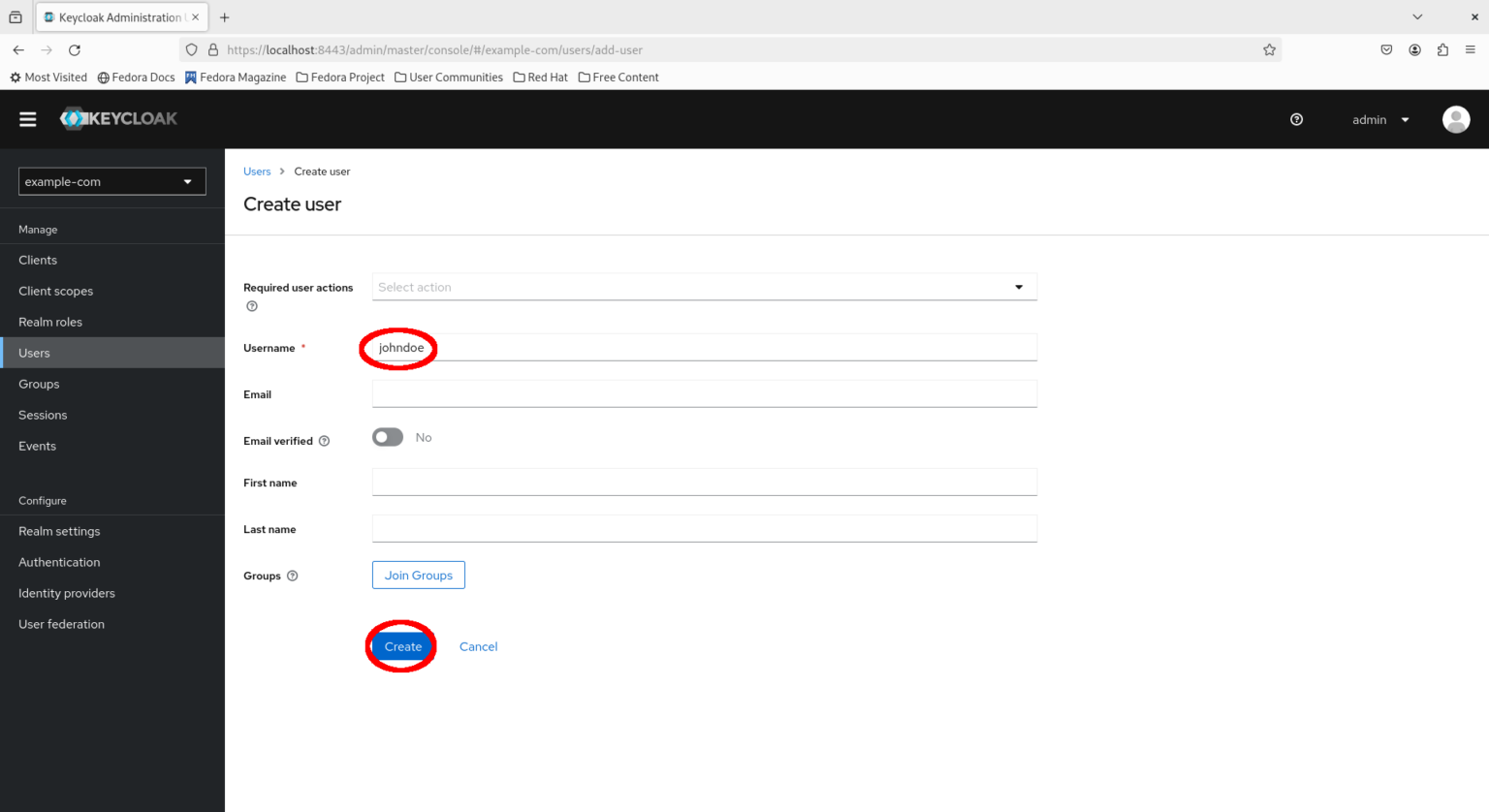 Keycloak on Fedora Workstation with Podman - Fedora Magazine