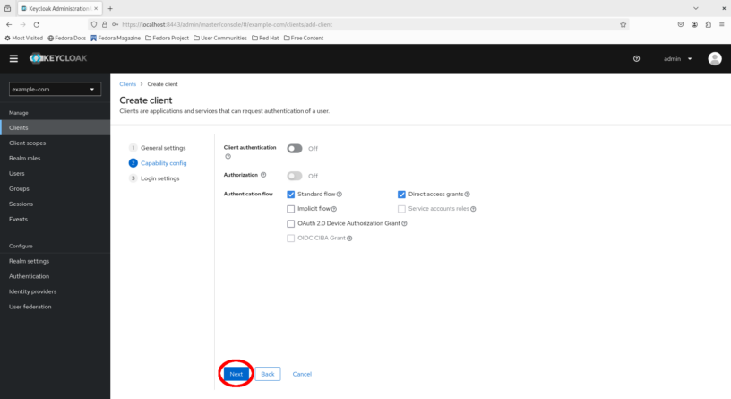 Keycloak on Fedora Workstation with Podman - Fedora Magazine