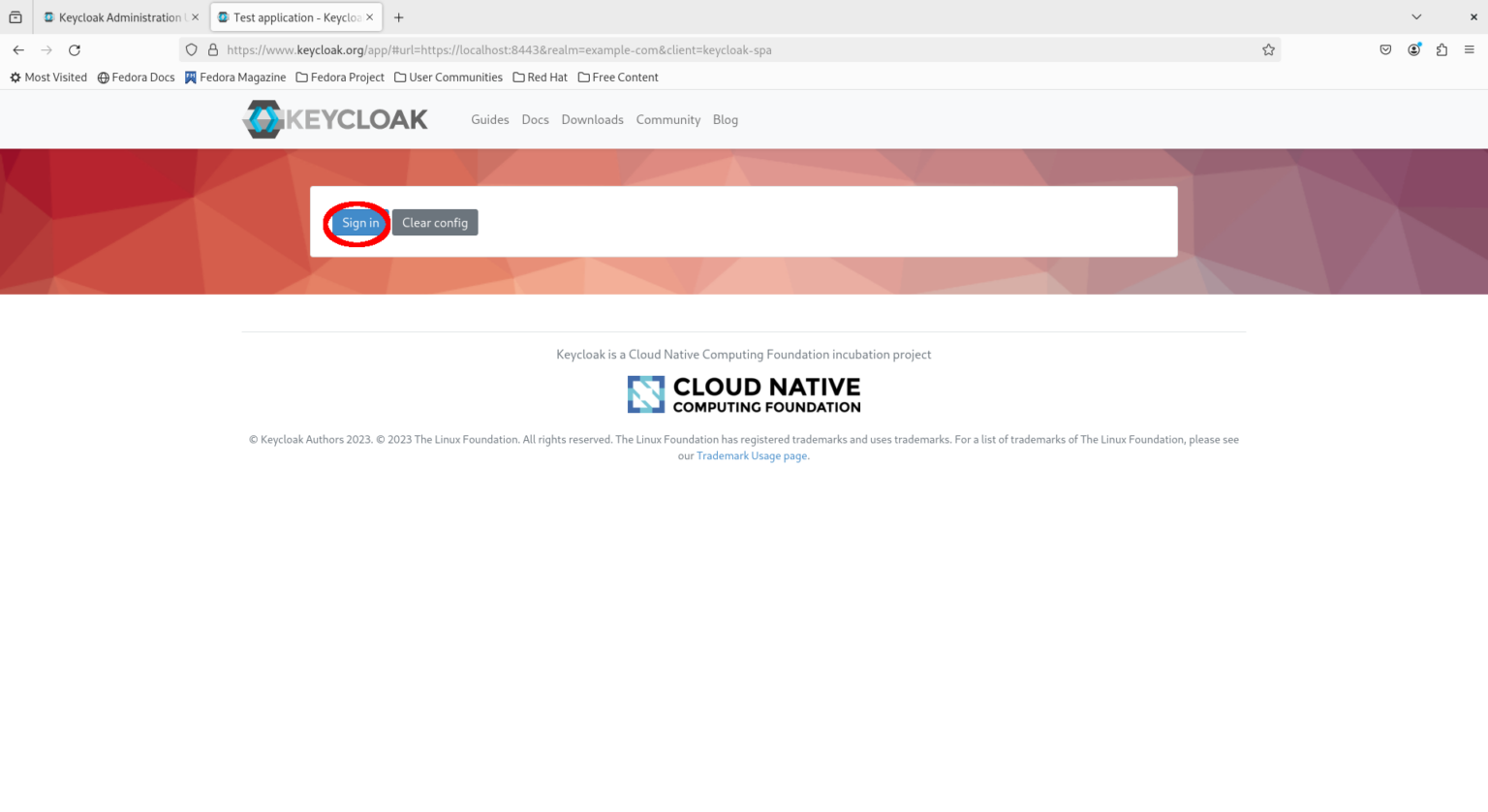 Keycloak on Fedora Workstation with Podman - Fedora Magazine
